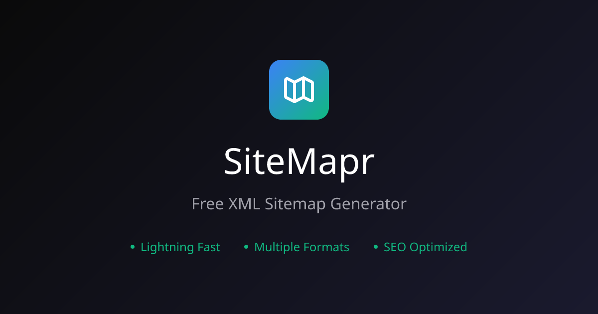 SiteMapr - Free XML Sitemap Generator | Create Sitemaps Instantly